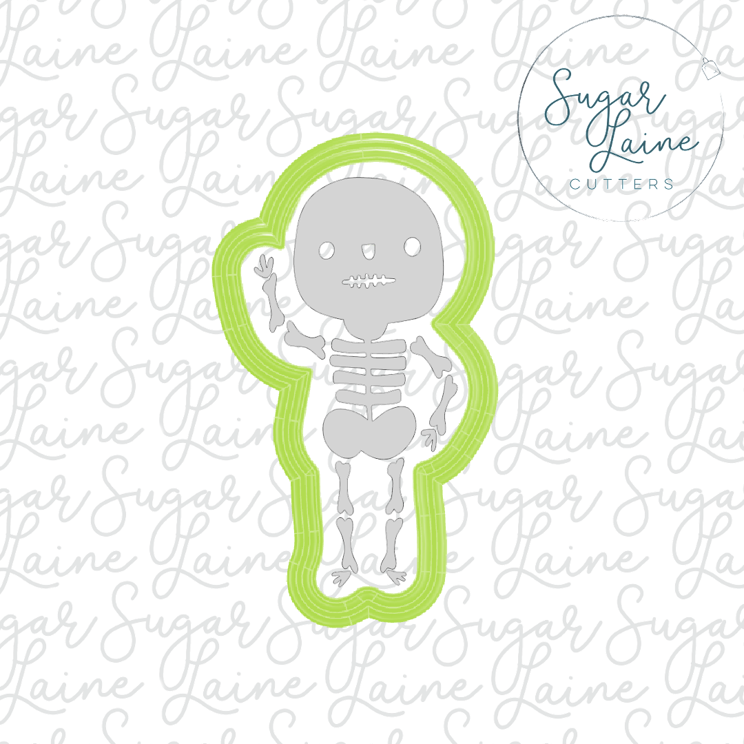 Chubby Skeleton Silk Stencil – Sugar Laine Cutters
